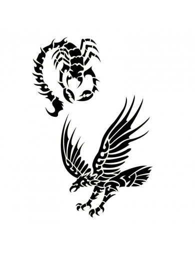 Tatouages Henna - SCORPION & AIGLE